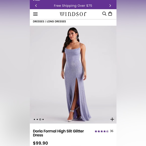 Windsor | Dresses | Windsor Purple Prom Dress | Poshmark